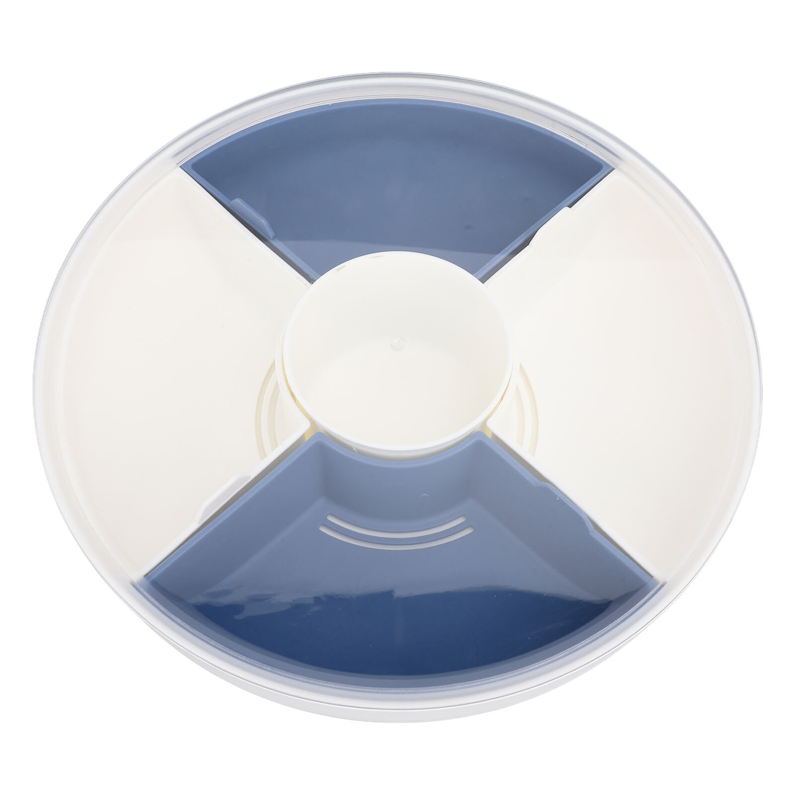 Вегетарианский поднос с крышкой большой способности пластиковый дренаж разделенной закусочный поднос для фруктовой кухни тип 2