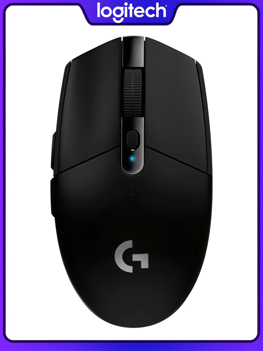 Мышь Logitech G304, беспроводная, игровая, тефлоновые ножки, программируемые кнопки