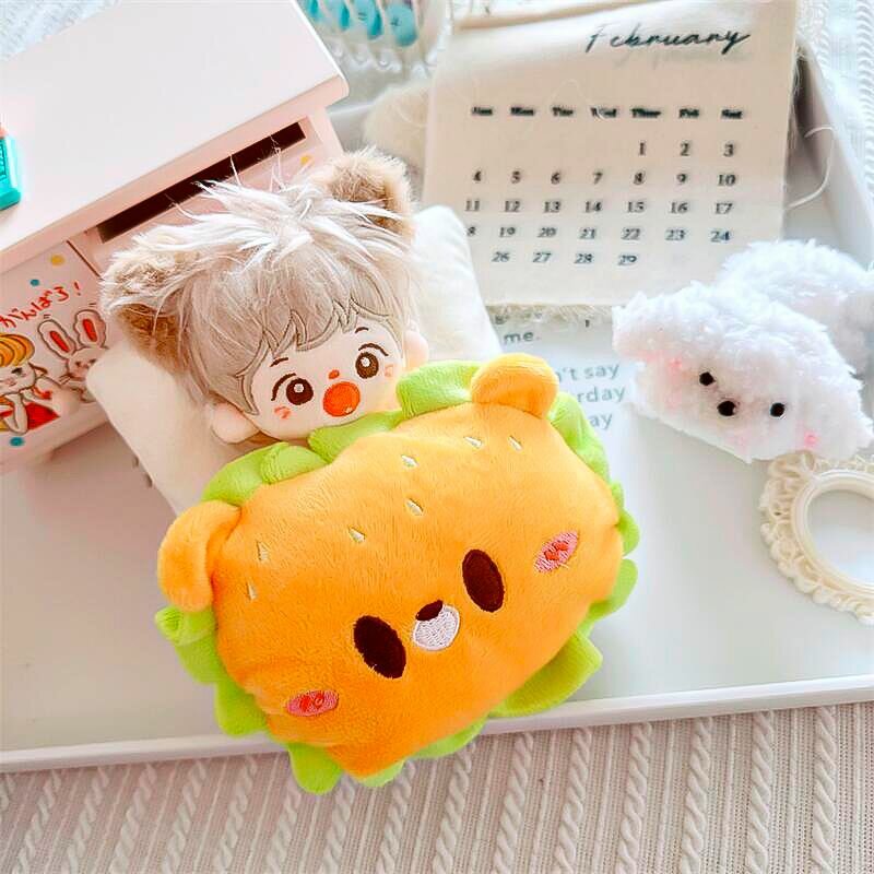 Постель для игрушки, мягкая кроватка для куклы 10 см, Гамбургер