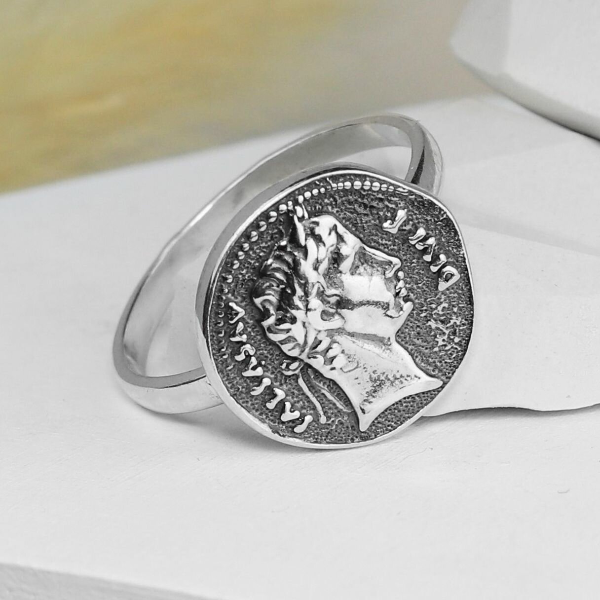 Печатка, серебро, 925 проба, чернение, оксидирование
