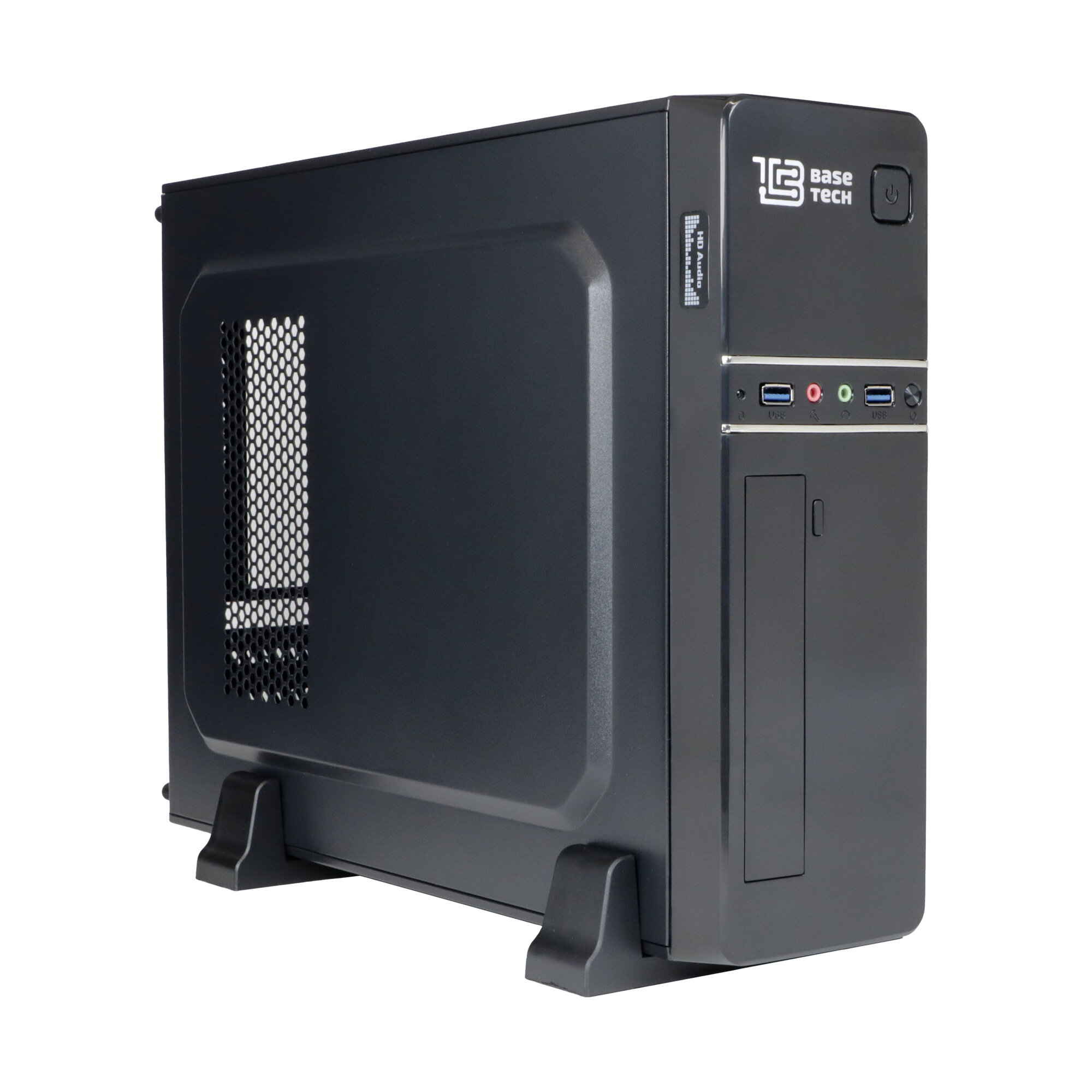 Корпус BaseTech SL-01 mATX, Slim-Desktop, 400 Вт черный (BT-SL01B-400W)