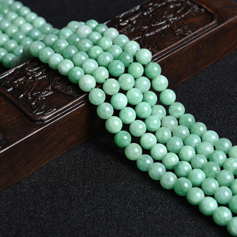 Бусины из бирманского нефрита Rose and Beads 6-12 мм 6mm 60pcs beads