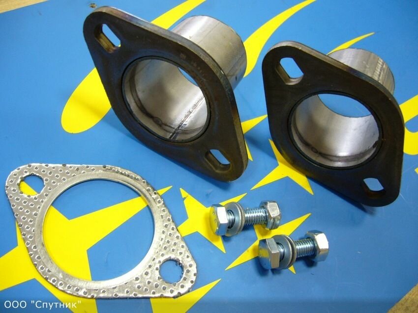 Фланец Глушителя (Комплект 2шт + Болты + Прокладка) D 50mm CDB