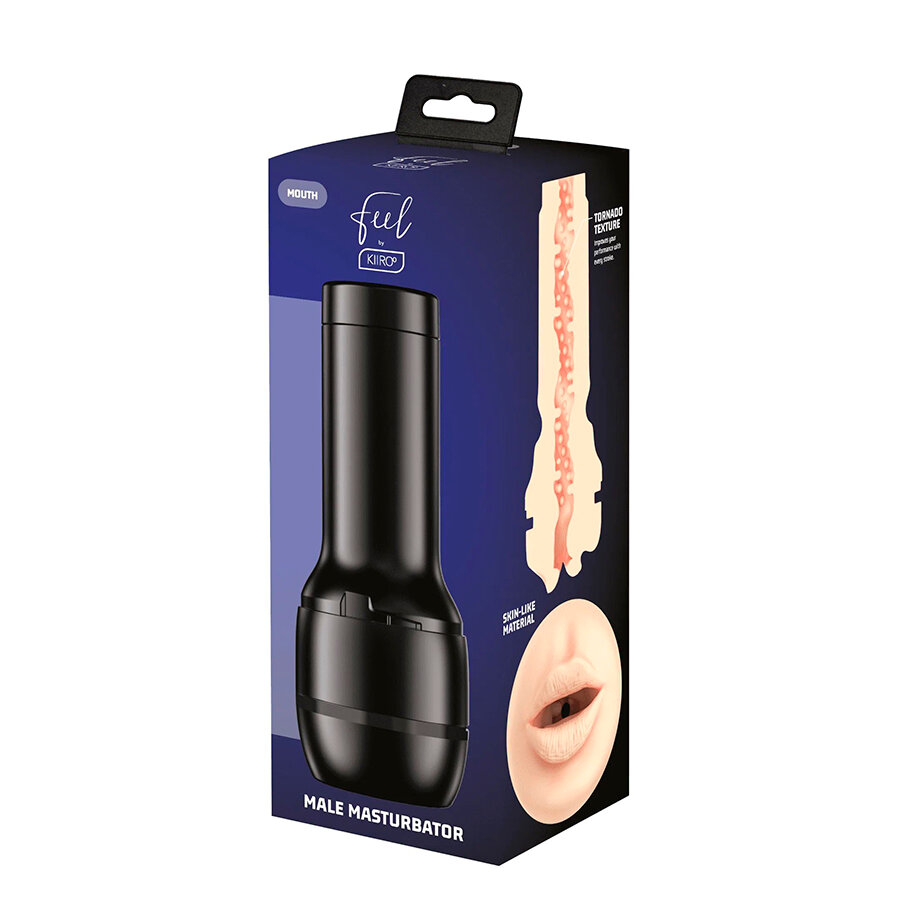 Мастурбатор Kiiroo Feel Generic губы - Superskin, 22 см, черный
