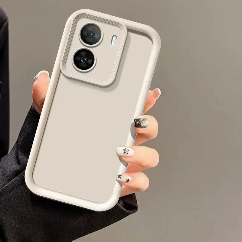 Защитный Чехол Для Xiaomi Poco M7 4G, Роскошный Матовый Мягкий Чехол Для Защиты От Белый, White