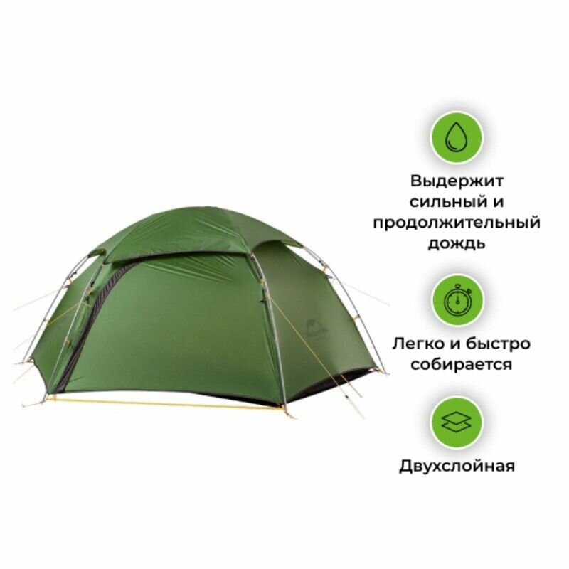 Палатка Naturehike Cloud Peak 2 20D с Т-входом
