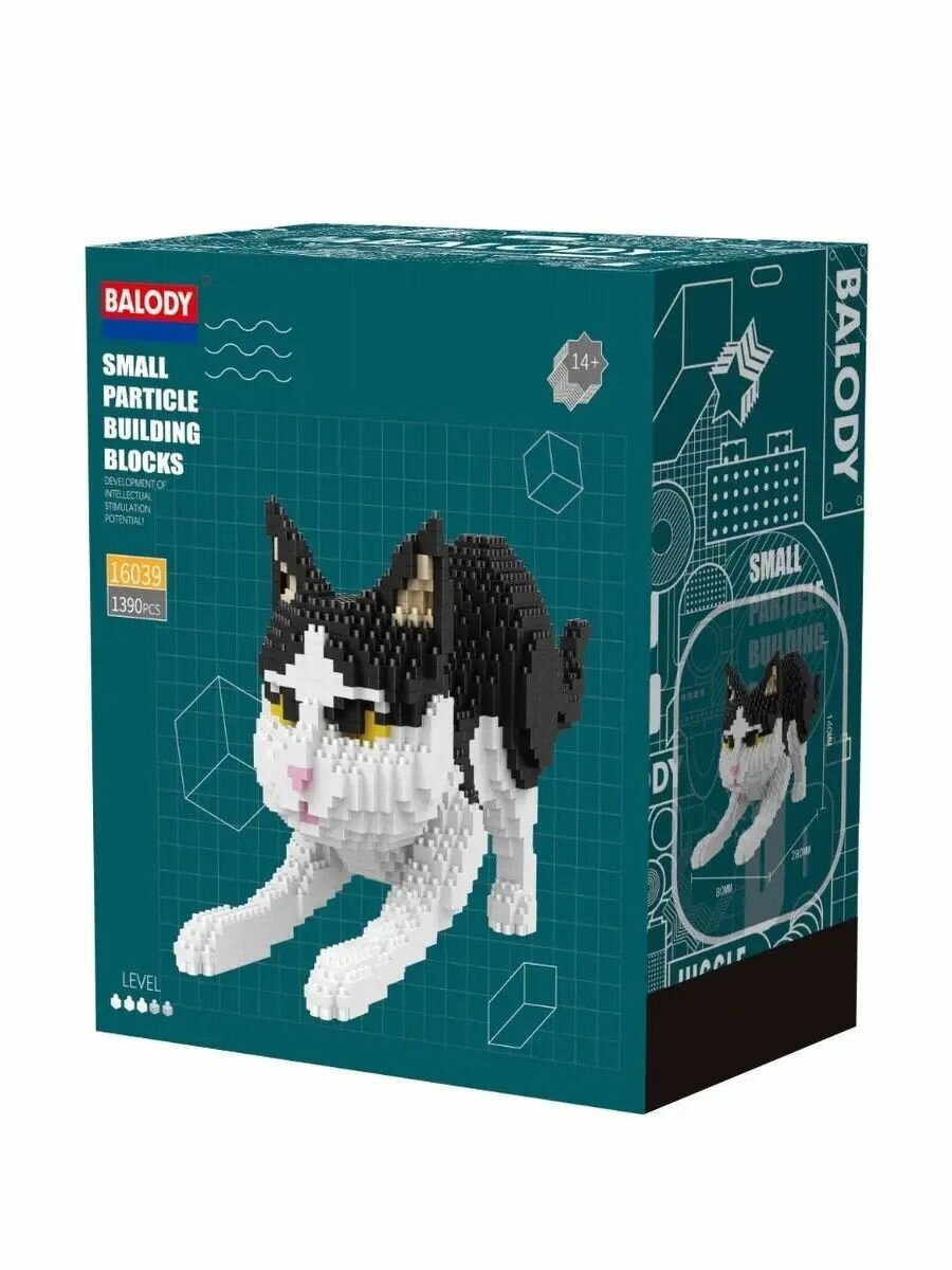 Конструктор 3D Из Миниблоков / Кошечка 1390 дет. 16039 / Подарок YZ