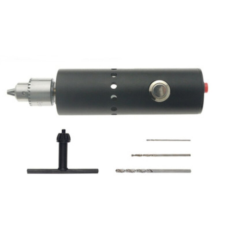 Электрическая мини-дрель 0,3-6,5 мм, 3 В-24 В, Поворотный комплект с переключателем, отверстиями, B