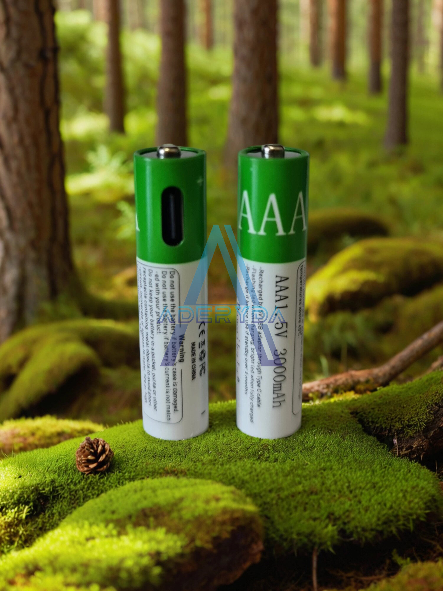 Аккумуляторы AAA Литий-ионные (Li-Ion) Daweikala 3000mAh 1.5V, 2шт комплект.