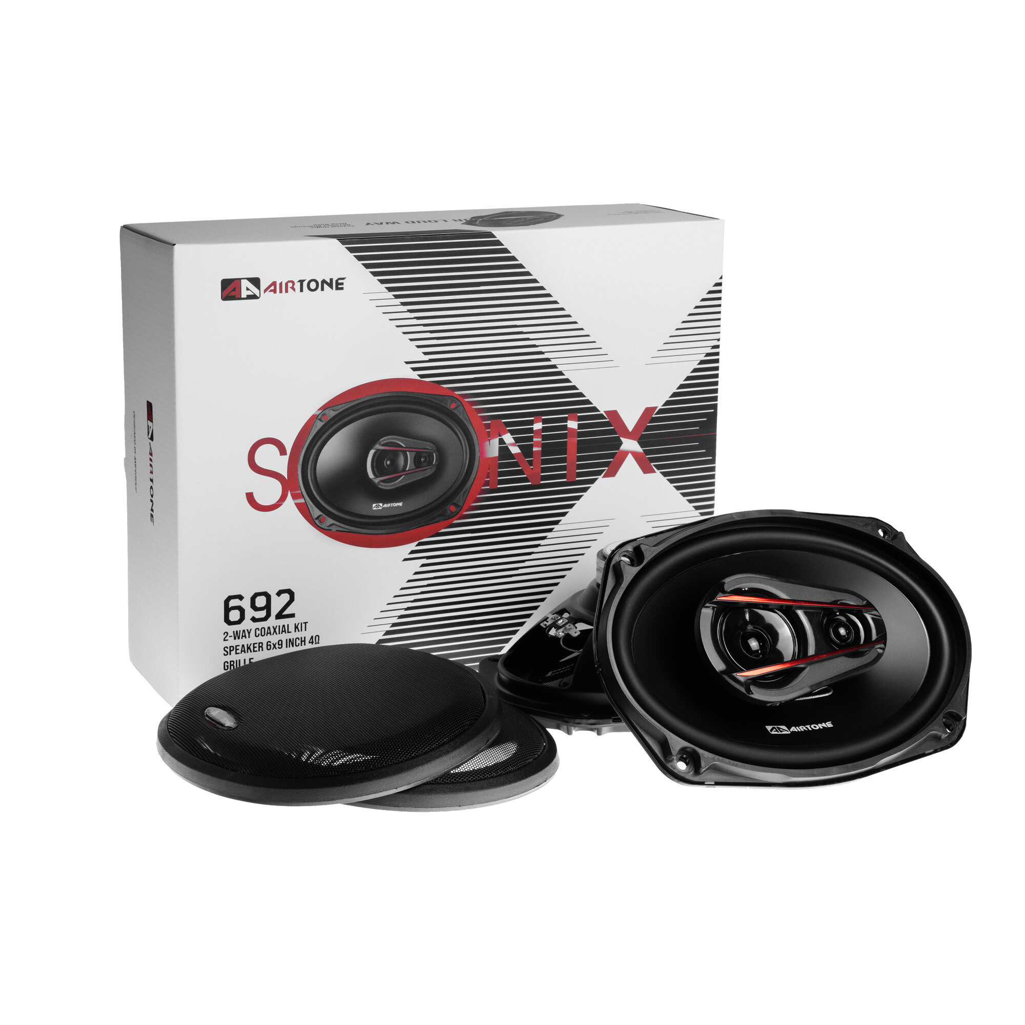 Акустика коаксиальная AIRTONE SONIX 692 / динамики автомобильные 15x23 см / Комплект 2 динамика /