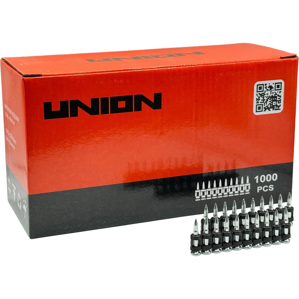 UNION Гвозди по бетону кованые UT-GP 3,05x22 для монтажного пистолета, 1000шт 4631170636100