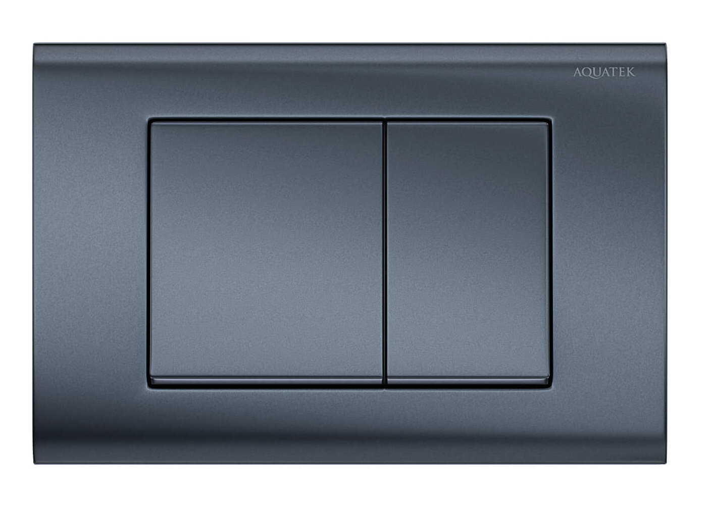 Панель смыва Aquatek 001C-1Q для INSP-0000001 Pneumo S, клавиши квадрат, оружейная сталь матовая PNS-0000004