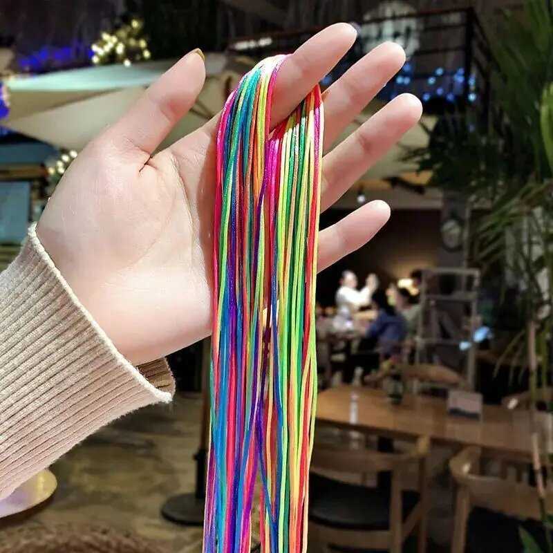 Цветные косички из хлопка и полиэстера для африканских кос No.1-1mm-10Pcs