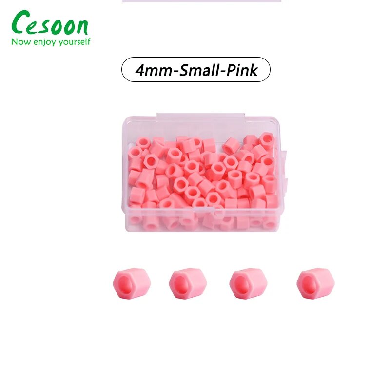Силиконовые кольца стоматологические Pink 4mm, 100 шт
