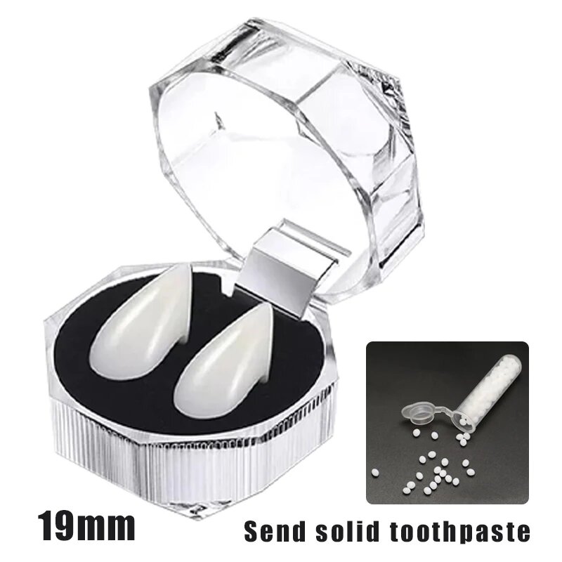 Клыки вампира пластиковые 19mm, 1 пара
