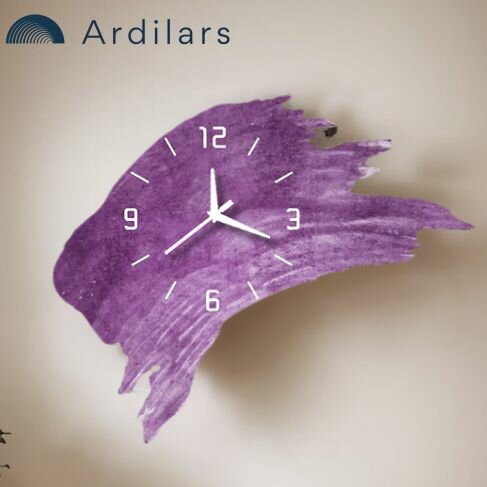 Настенные часы Ardilars, кварцевые, 3D-формат времени, арабские цифры, 33x33 см