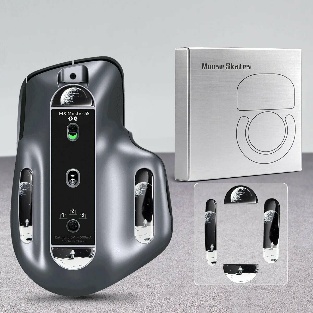 Стеклянные коньки для мыши Logitech MX Master 3/3s emotal, sbt pattern 36