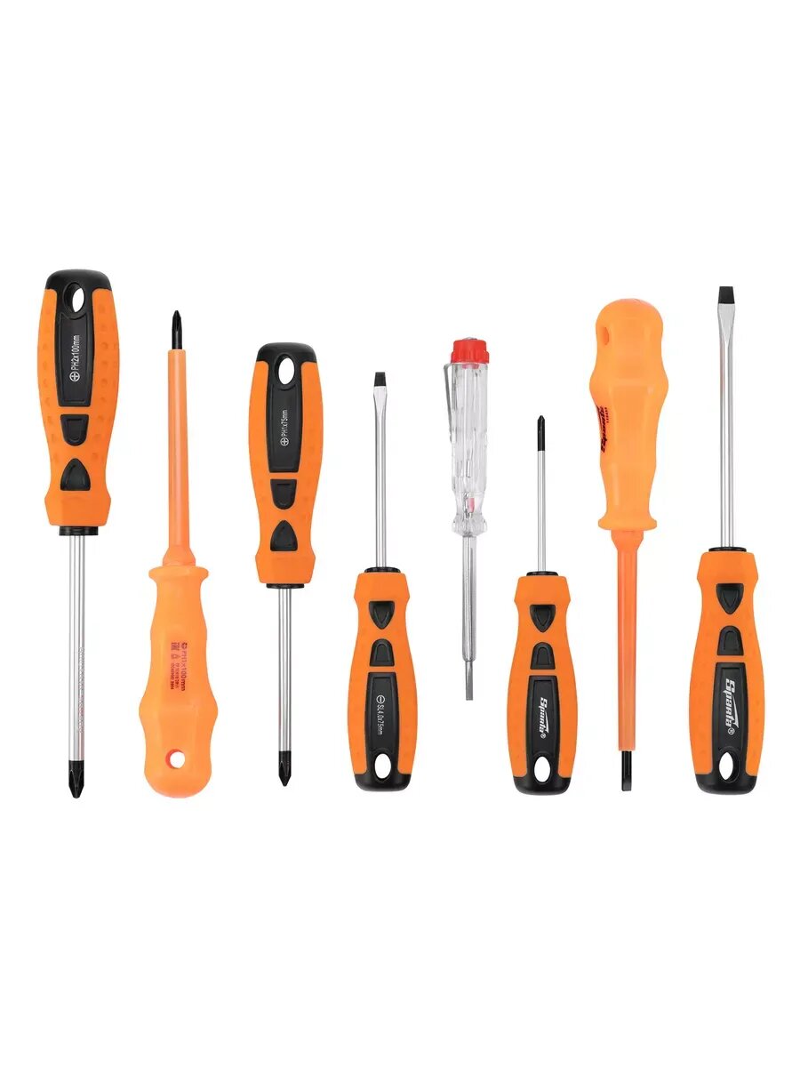 Набор отверток (PH, SL, пробник), 8 шт, SPARTA 135435