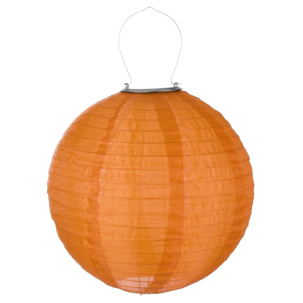 Солнечный фонарь тыква оранжевый 30x30 см