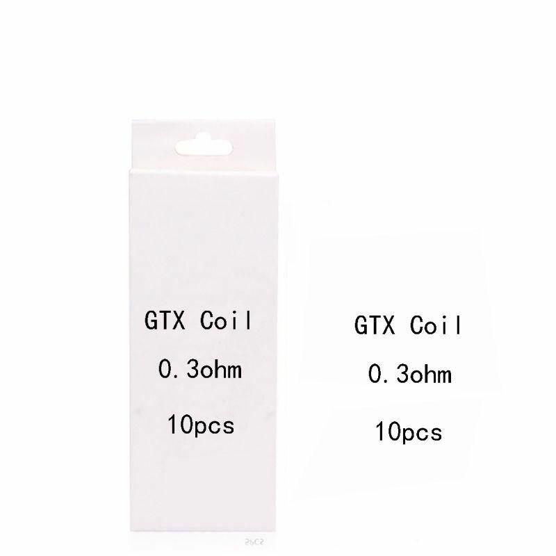 10Pcs Катушка Замените катушку GTX coil Series 0.3ohm Mesh Coil Пятизолотистый аксессуар для телефона