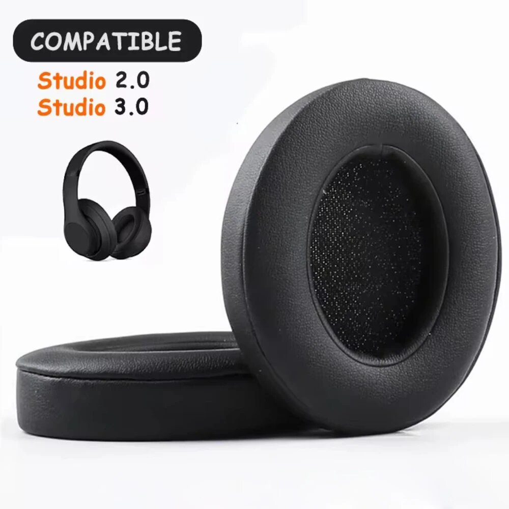 Кожаные амбушюры для Beats Studio 3 Черный, black