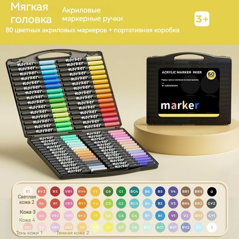 Набор маркеров,80 шт.