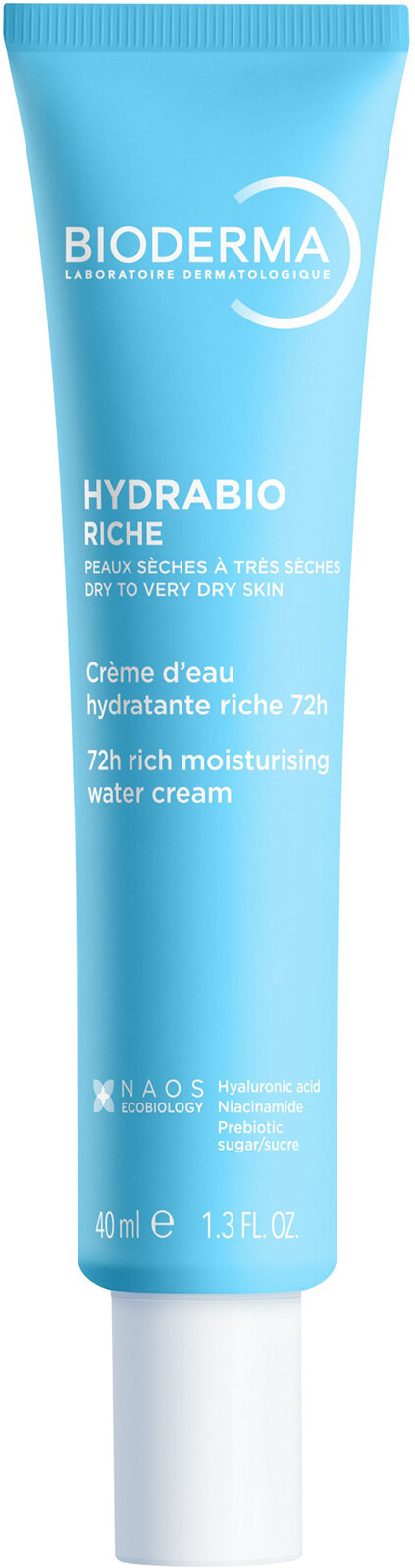 BIODERMA LABORATOIRE DERMATOLOGIQUE Hydrabio Крем для лица увлажняющий насыщенный для сухой кожи, 40 мл