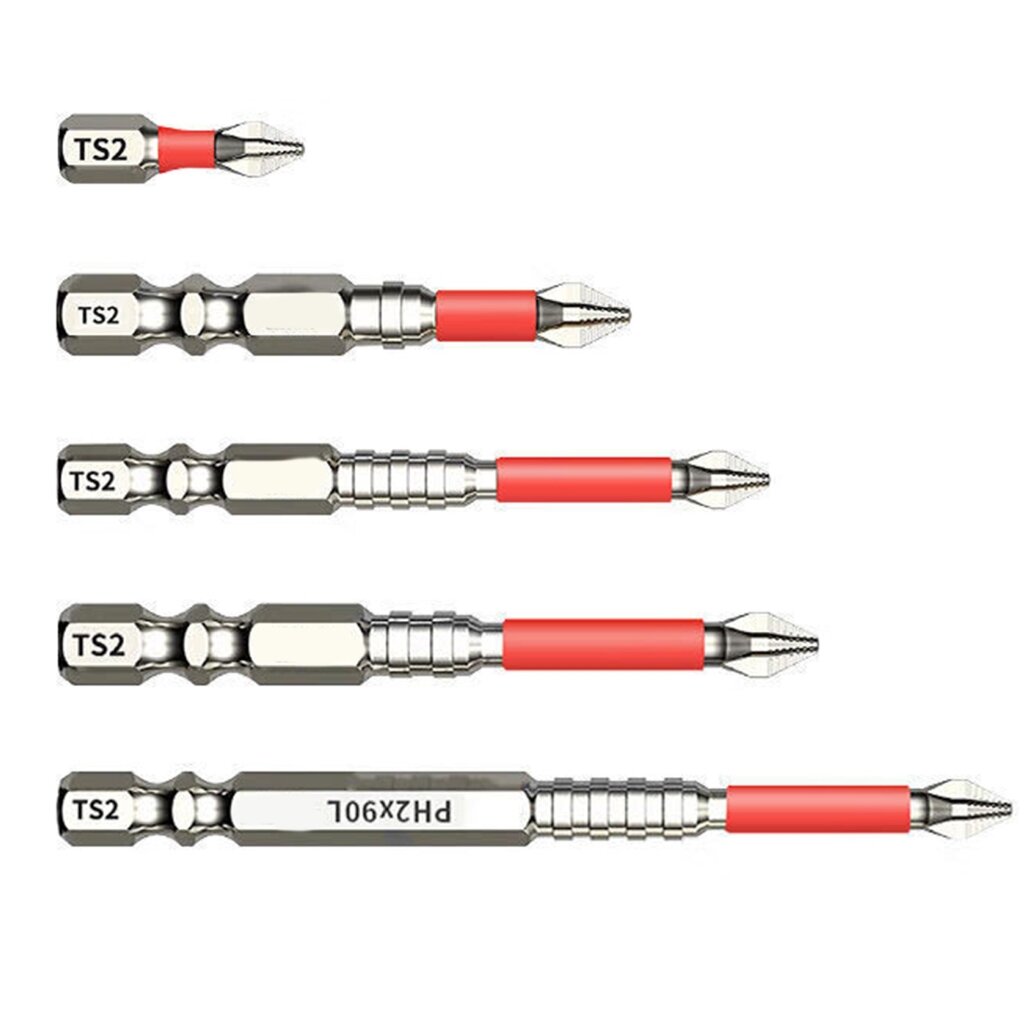 Магнитные биты для ударной отвертки 25/50/65/70/90/150 мм