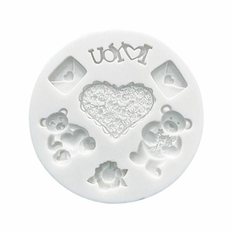 Форма для выпечки в виде конверта с Мультяшным мишкой "Маленькая любовь" (случайный цвет)-№ 2