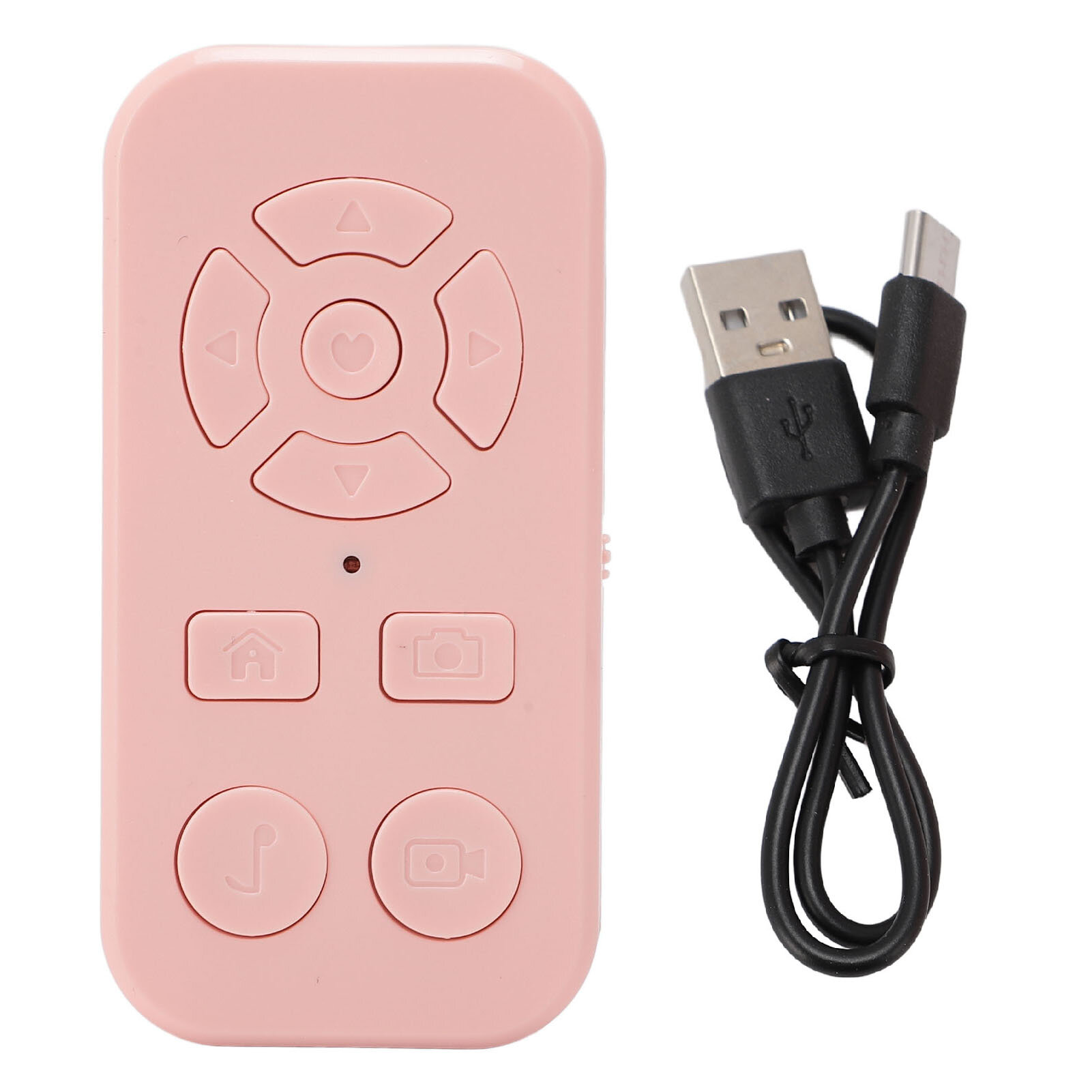 Пульт дистанционного управления для телефона с Bluetooth V4.2, управление затвором камеры, видеозапись, перелистывание страниц для смартфонов и планшетов Android, розовый.