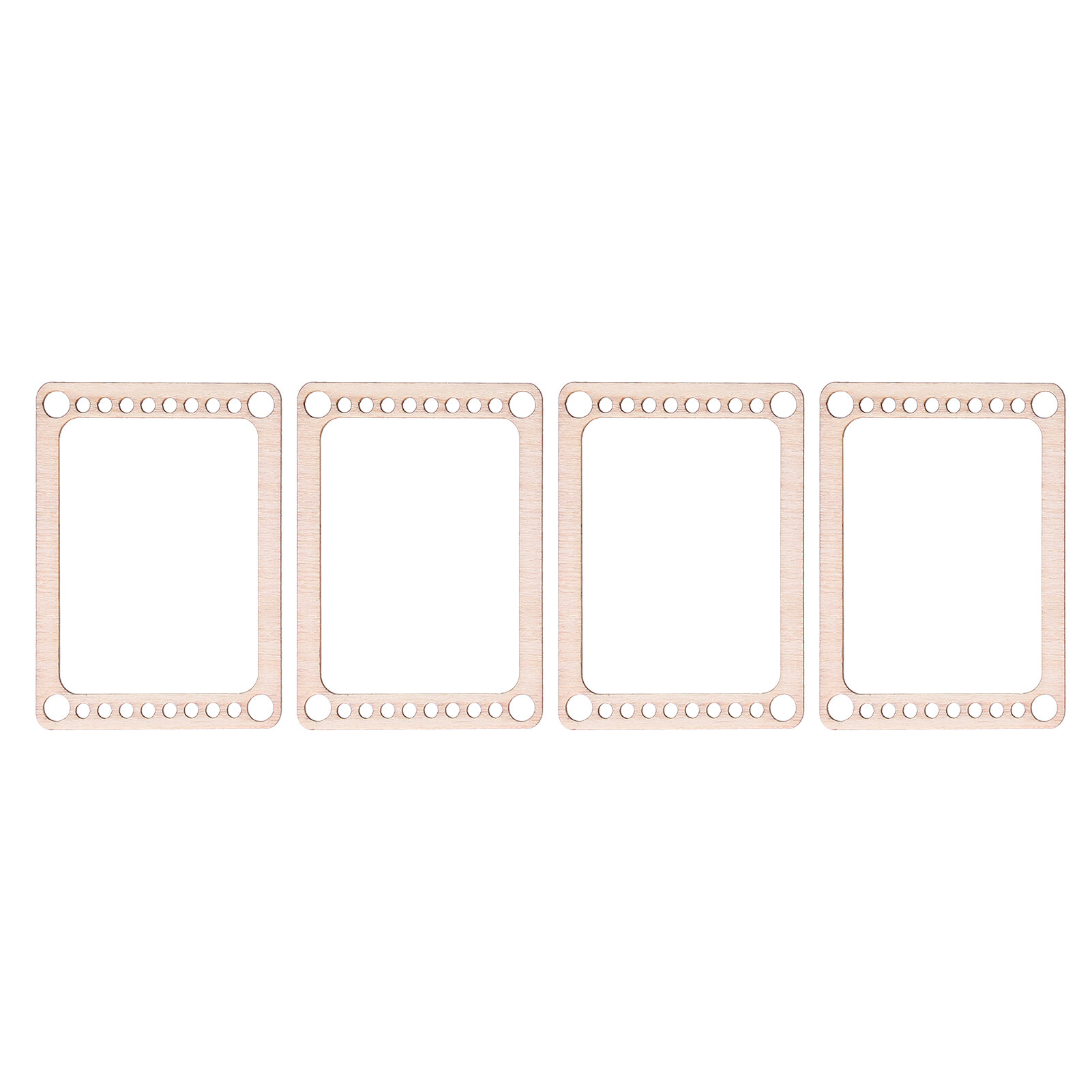 Набор из 4 деревянных мини-ткацких станков, рамок для вязания и подвесок для самостоятельного изготовления ткацких станков, способствующий развитию интереса к ткачеству.