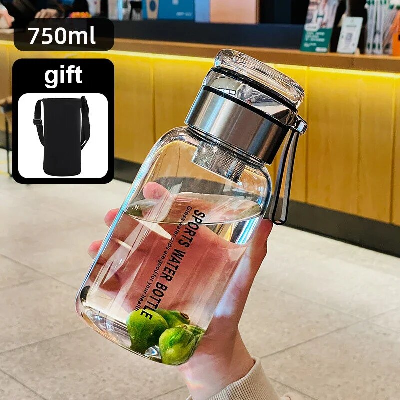 Стеклянная бутылка для воды 750ml，Стеклянная бутылка для воды 750ml
