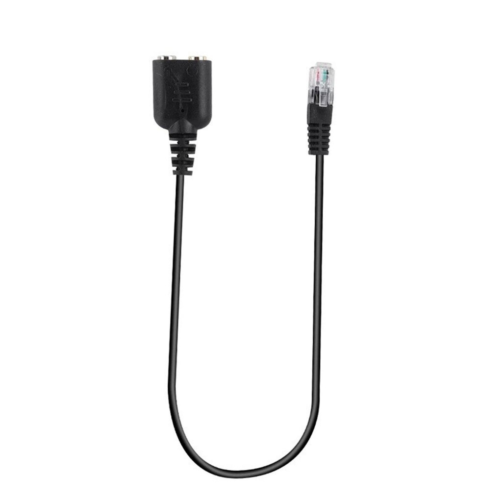 Двойной кабель-переходник с кристаллической головкой 3,5 ММ на RJ9