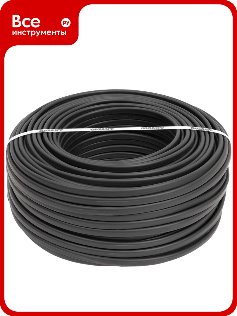 Кабель, Gigant, Gigant ВВГ-Пнг А LS 3x2,5 мм2, длина 100м ГОСТ GCAB-01, медной