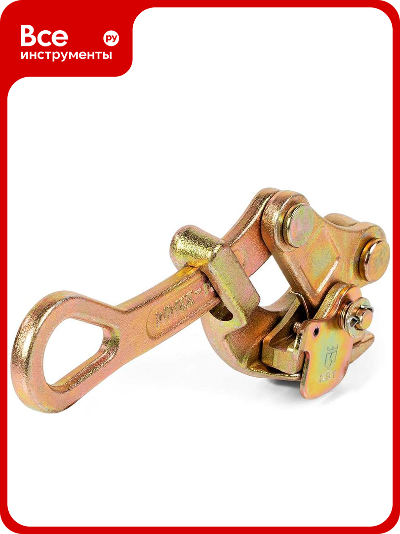 Монтажный зажим лягушка КВТ МЗ-22 57635, с оптоволоконным кабелем