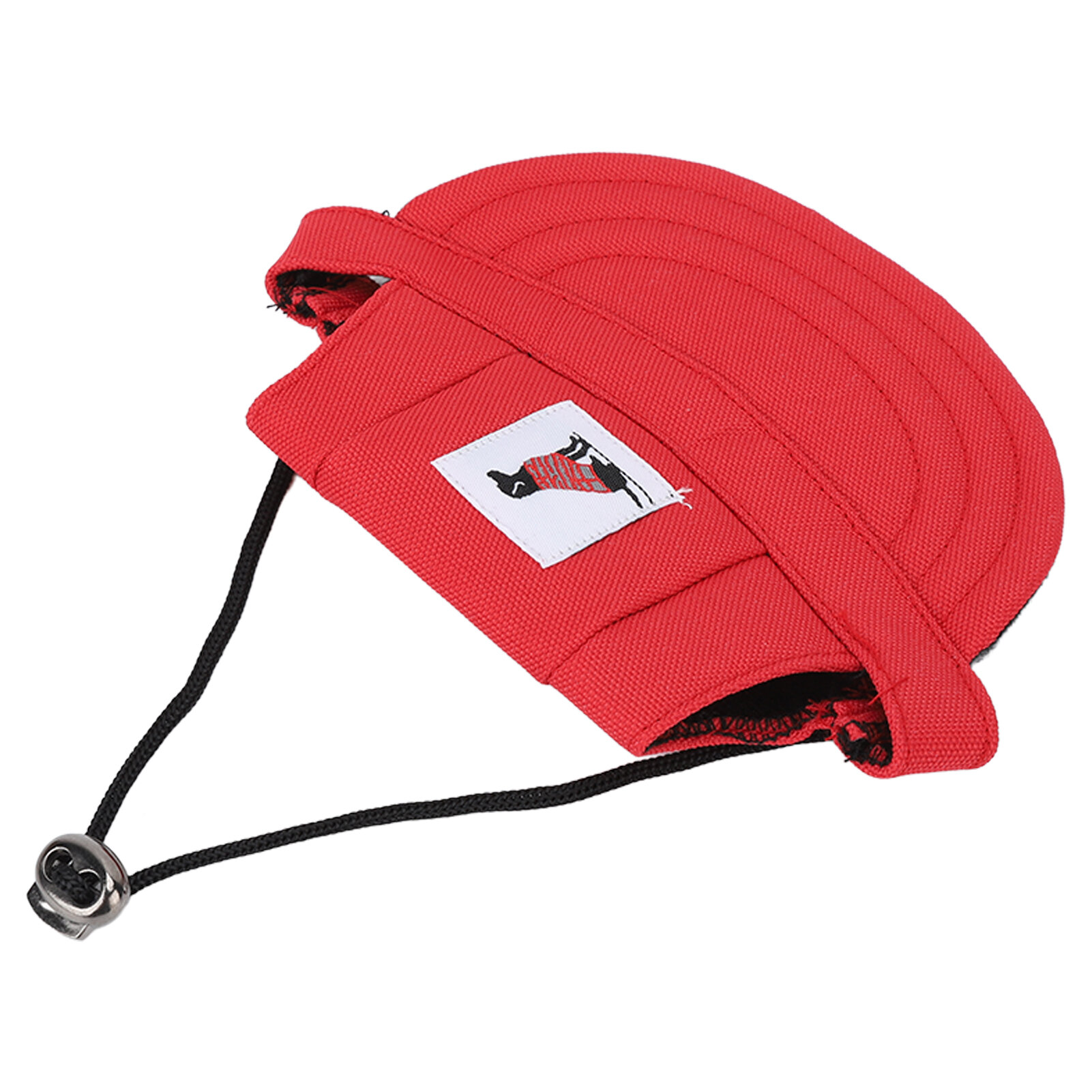 Бейсбольная кепка для домашних животных, регулируемая, летняя, стильная, для собак, уличная, с 2 отверстиями для ушей, для кемпинга и путешествий на открытом воздухе, красная, размер S
