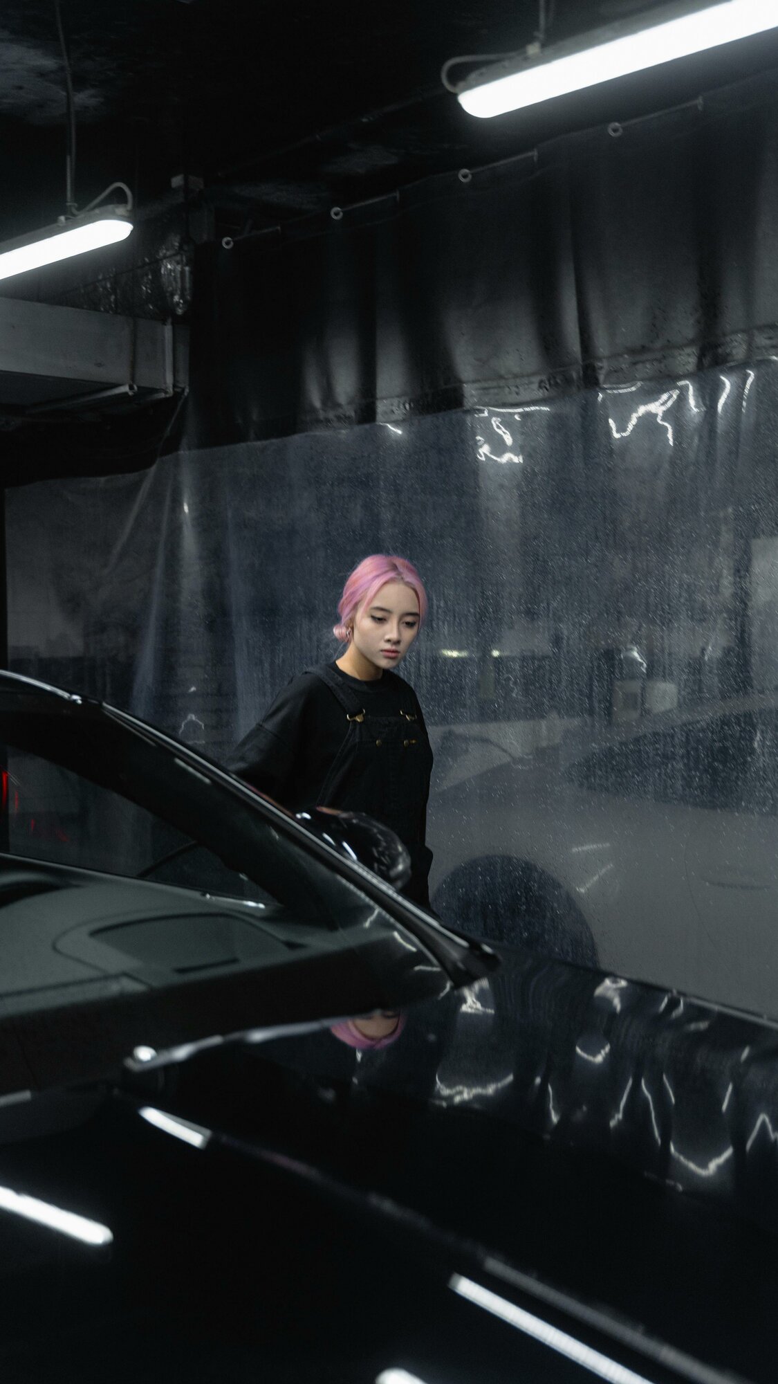 Картина на холсте 60x110 LinxOne "Автомобиль, интерьер для дома / декор на стену / дизайн