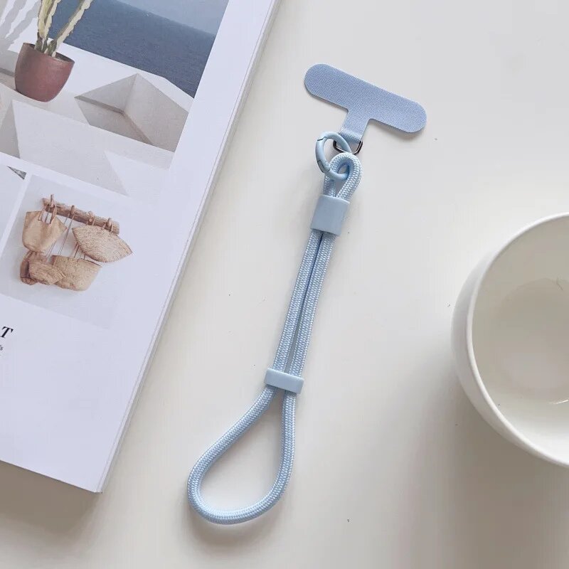Регулируемый короткий ремешок для мобильного телефона, универсальные красочные ремни на запястье, веревка для чехла для мобильного телефона, аксессуары, ремни с защитой от потери