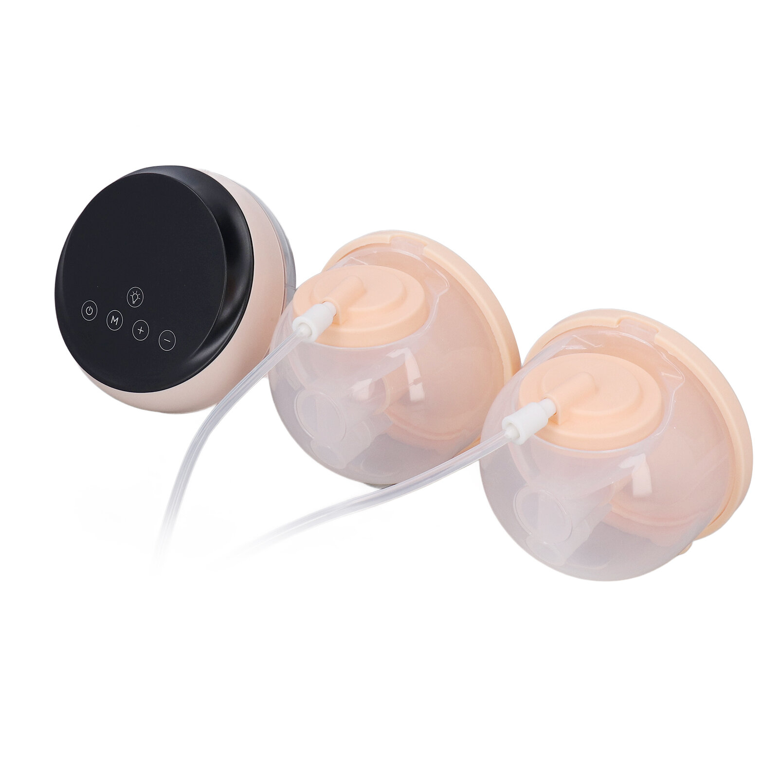 Носимый двойной молокоотсос с painless массажем, 3 режима, 9 уровней, с ночным светом, аккумулятор 1200mAh