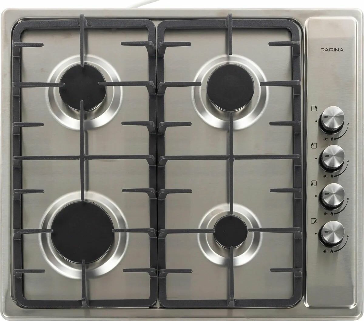 Газовая варочная панель Darina 1T1 BGM 341 12 X, 4 конфорки, нержавеющая сталь, серебристый