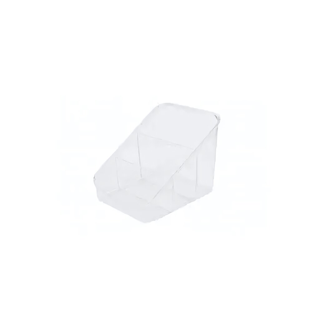 Органайзер для косметики Eva, пластик прозрачный, прямоугольный с закругленными углами