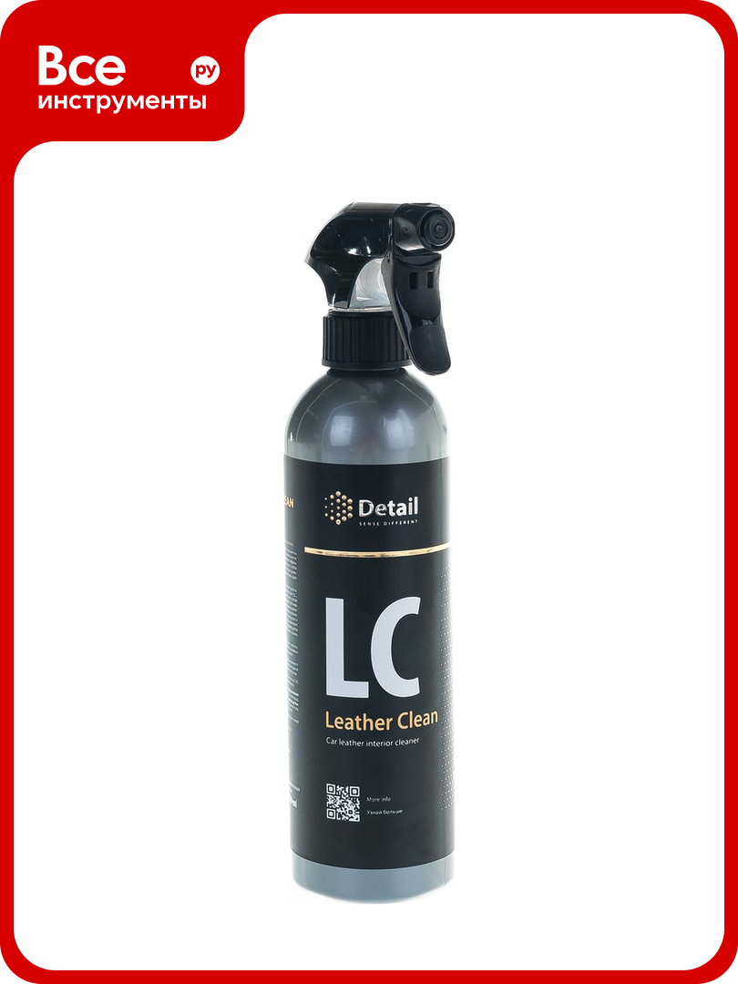 Очиститель кожи 500мл Detail LC Leather Clean DT-0110, с распрыскивателем