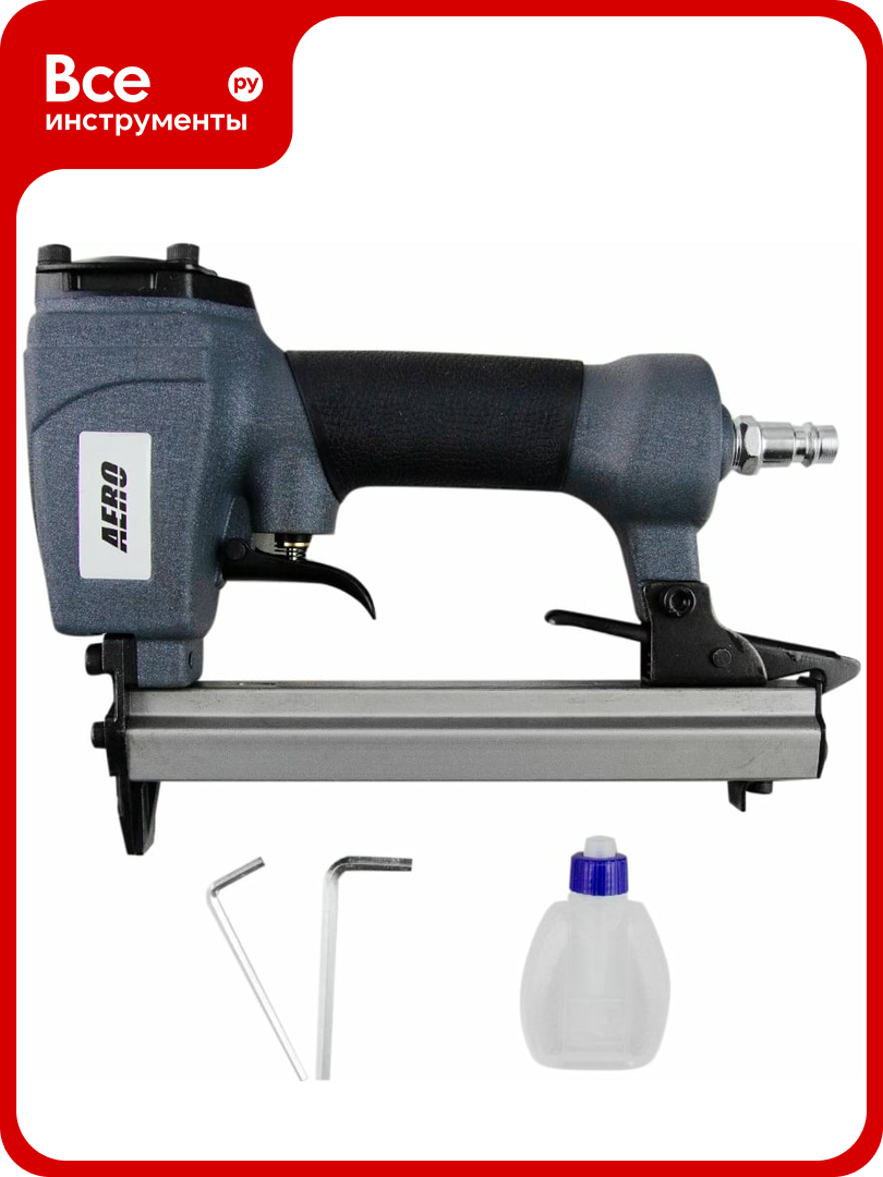 Пневмостеплер для скоб Foxweld AERO 5753, 85 л, деревянная