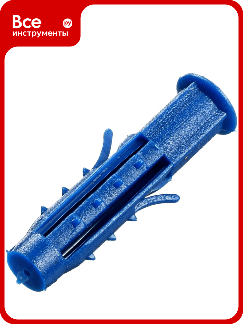 Четырехраспорный универсальный дюбель Tech-Krep Чапай 6x30 мм, шипы+усы, полипропилен, 200 шт, пакет 154240