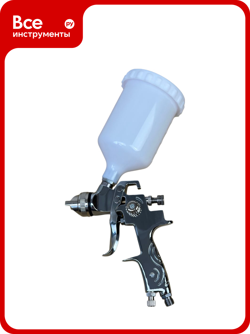 Краскораспылитель РМТ КРП-41В-1.4, 41 В, пневмокраскопульт полупрофессионального класса, верхнее расположение резервуара