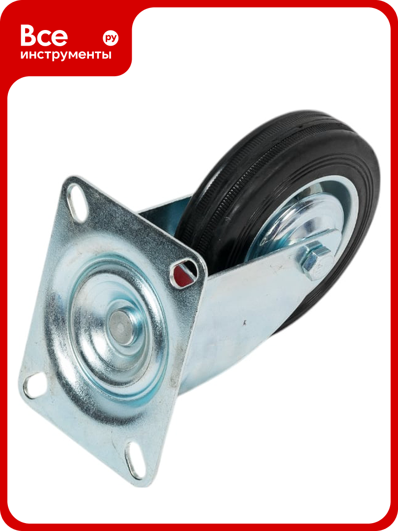 Колесо поворотное резина SC 42 100 мм (N) TOR 1024175