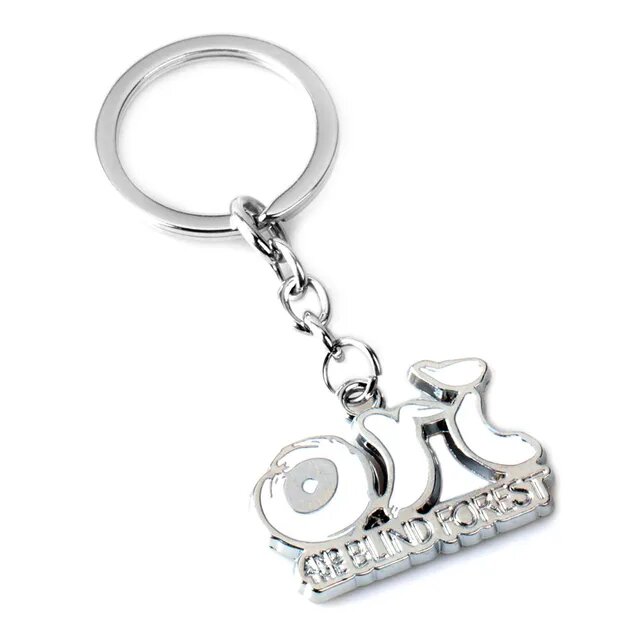 Ожерелье с белым эмалью для мужчин и женщин, винтажное металлическое ожерелье с кулоном в виде слепых лесов, аксессуары