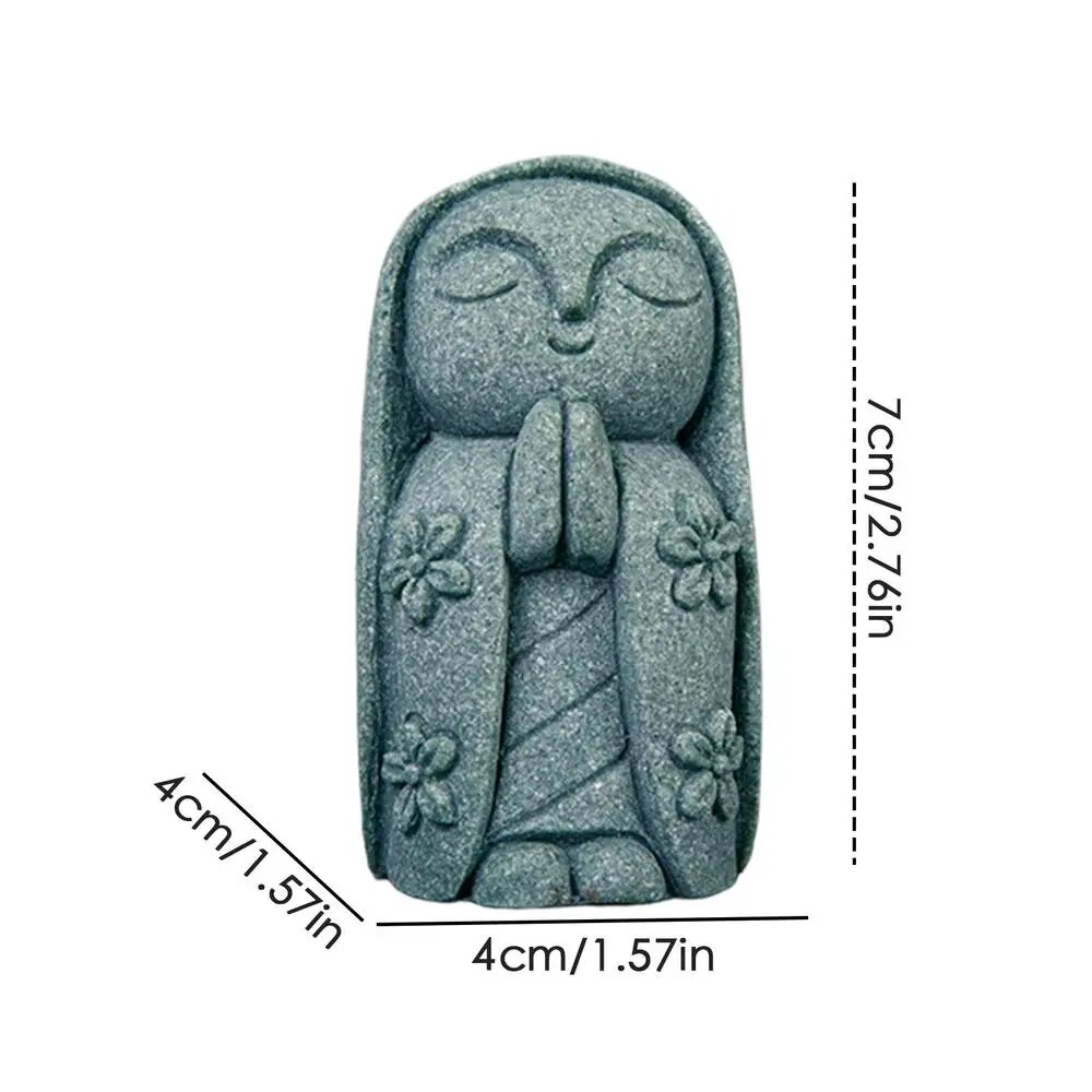 Каменная статуя Будды Монах D