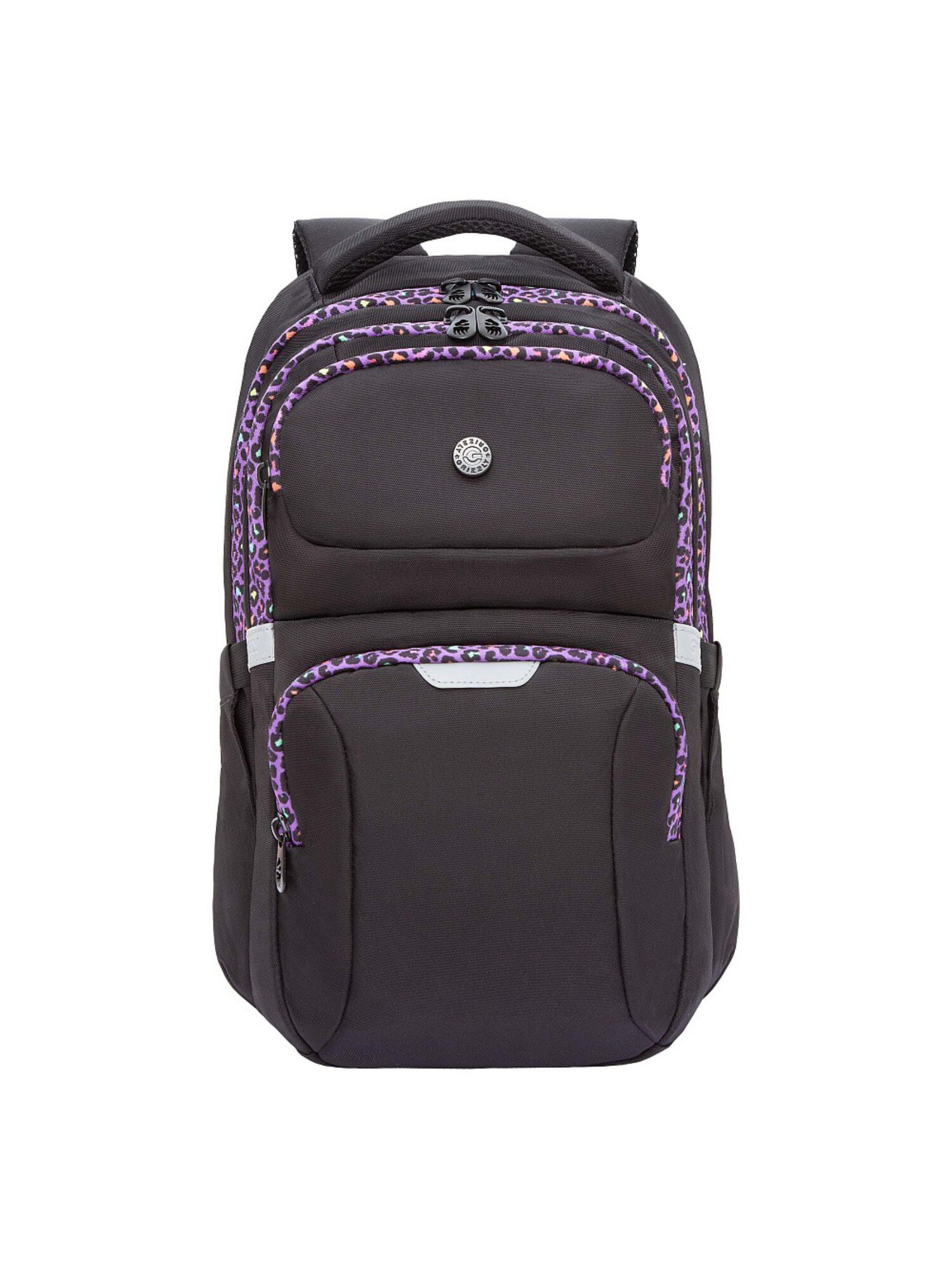Рюкзак городской молодежный GRIZZLY, RD-542-1, леопард, 27х41х17