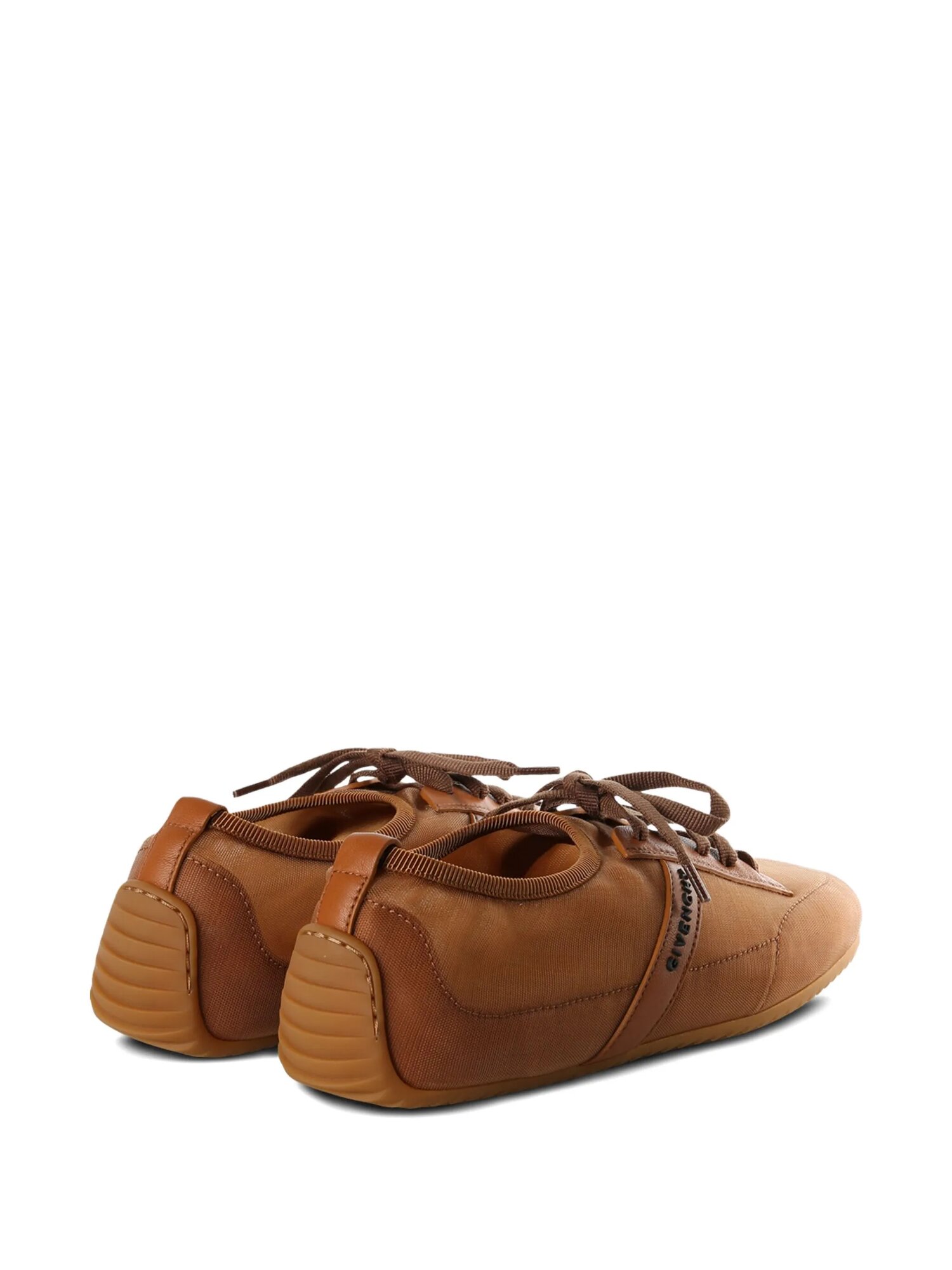 Кроссовки GIVENCHY Lace-up panelled trainers, размер 39, коричневый/серый/оранжевый — фото 1